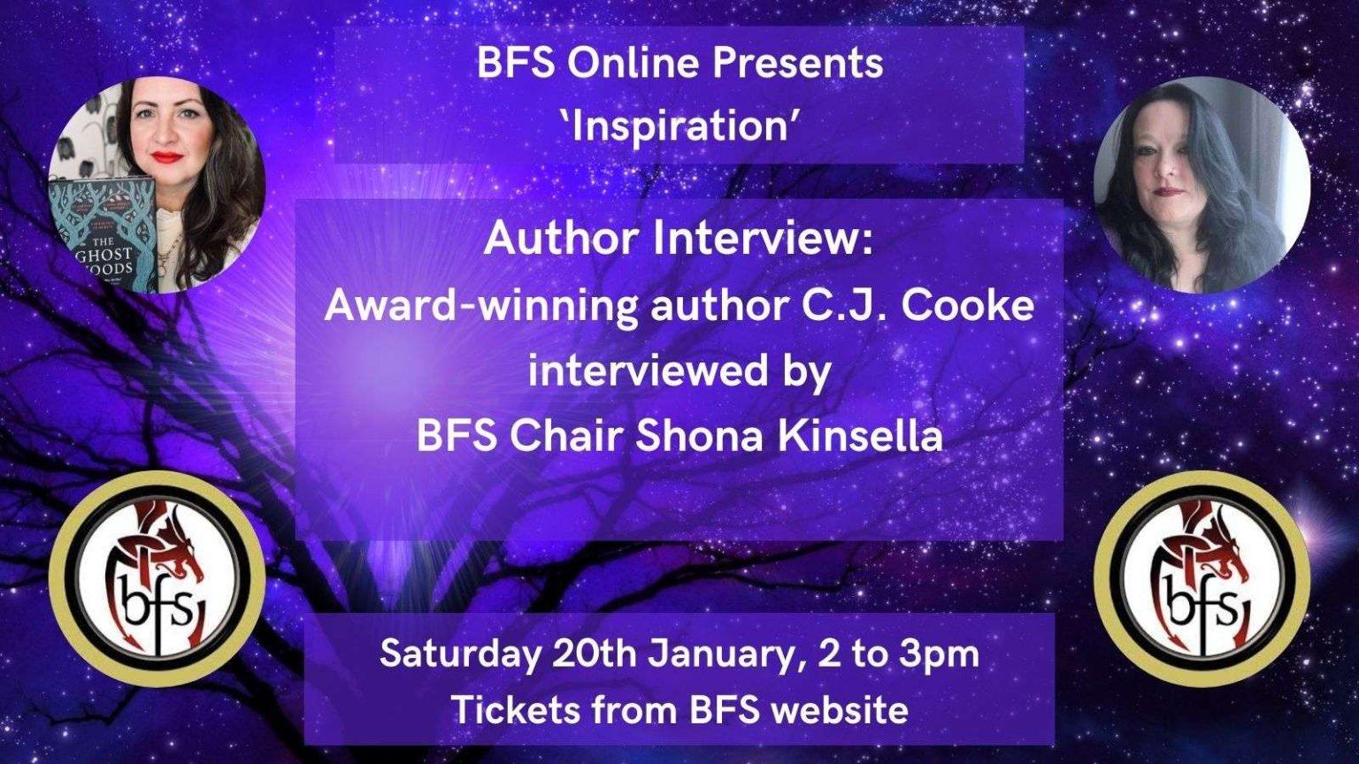 BFS Online: Inspiration â€“Interview with C.J. Cooke – The British ...