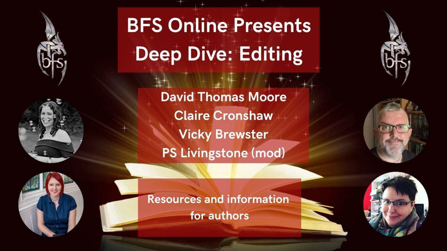 Editing Deep Dive Resources – The British Fantasy Society